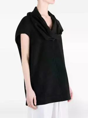 Rick Owens Draped-neck Sleeveless Top