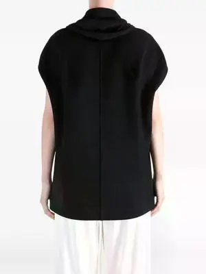 Rick Owens Draped-neck Sleeveless Top