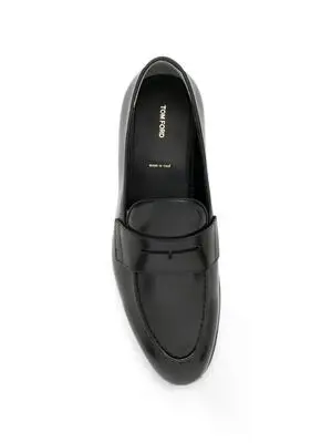 TOM FORD Penny Leather Loafers