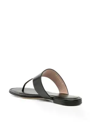 TOM FORD Lina Thong-strap Leather Flat Sandals - Black