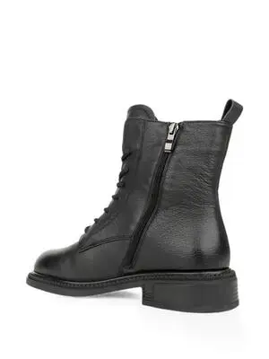 LINDA BAUMANN Lace-up Leather Ankle Boots