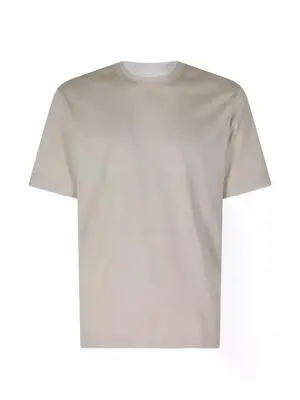 Eleventy Layered-effect Short-sleeve T-shirt - Neutrals