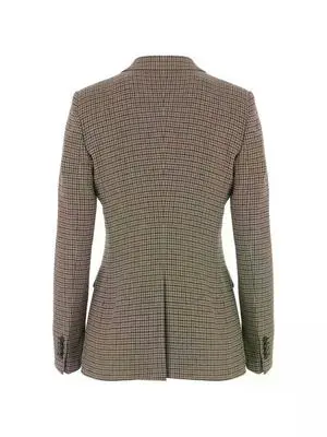 Tagliatore Parigi Houndstooth-pattern Blazer - Brown