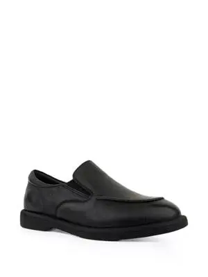 LINDA BAUMANN Grainy Leather Loafers