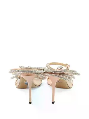 Mach & Mach Double Bow Patent Leather Sandals