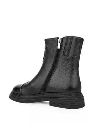LINDA BAUMANN Front-zip Ankle Boots
