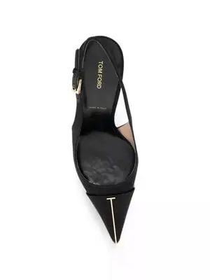 TOM FORD Crystal-embellished Slingback Pumps