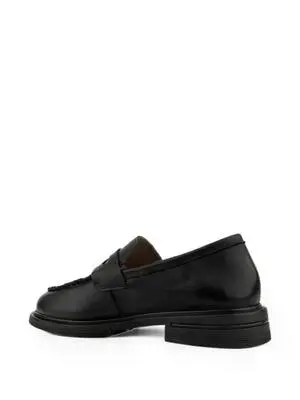 LINDA BAUMANN Leather Loafers