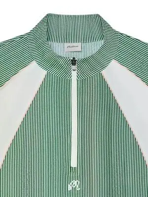MALBON Valero Striped Seersucker Jacket - Green