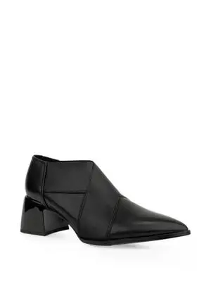 LINDA BAUMANN Panelled Block-heel Pumps