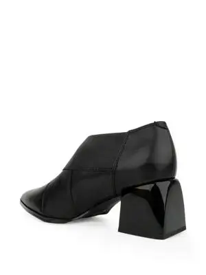 LINDA BAUMANN Panelled Block-heel Pumps