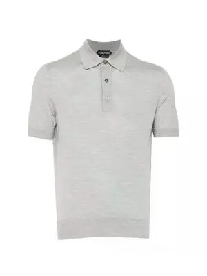 TOM FORD Fine Gauge Polo Shirt - Grey