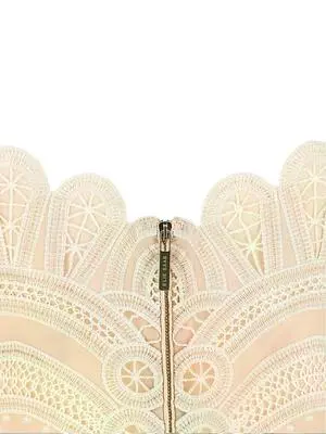Elie Saab Macramé Scalloped Bralette