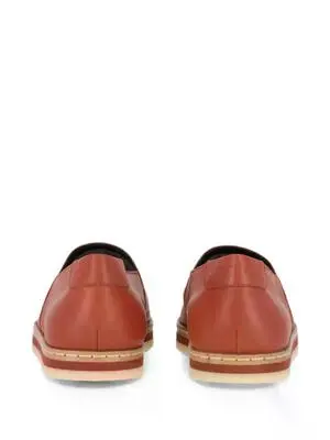 TOD'S Logo-print Leather Loafers