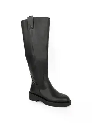 LINDA BAUMANN Leather Knee-high Boots