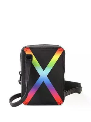 LOUIS VUITTON Danube Messenger Bag Rainbow Taiga Leather Crossbody Bag - Black