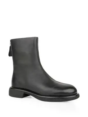 LINDA BAUMANN Zip-fastening Leather Ankle Boots - Black