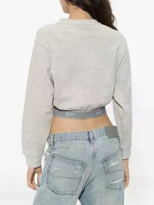 Kenzo Cropped Logo-tape Hoodie