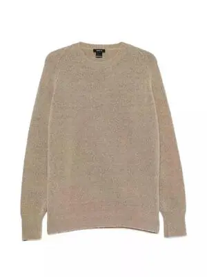 Avant Toi Raglan Sleeve Crew Neck Sweater - Neutrals