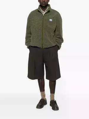 American Vintage Hoktown Logo-patch Sweatshirt - Green