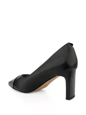 LINDA BAUMANN Pointed-toe Block-heel Pumps - Black