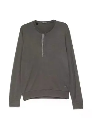 TOM FORD Logo Embroidered V-neck Sweater