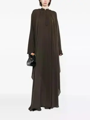TOM FORD Gathered Maxi Silk Dress
