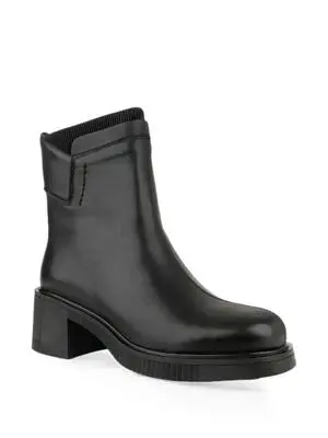 LINDA BAUMANN Leather Ankle Boots