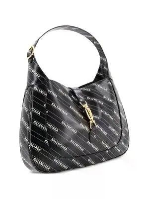 Gucci X Balenciaga The Hacker Project Jackie 1961 Printed Leather Medium Hobo Bag