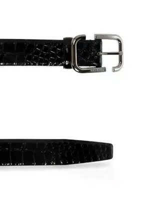 Attico Crocodile-effect Chain Detail Belt