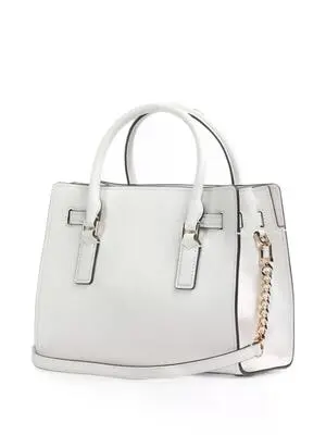 Michael Kors Hamilton Padlock Leather Satchel Bag