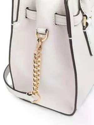 Michael Kors Hamilton Padlock Leather Satchel Bag