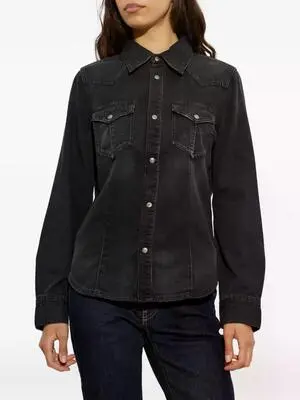DIESEL® Treated Denim Western Shirt