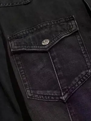 DIESEL® Treated Denim Western Shirt