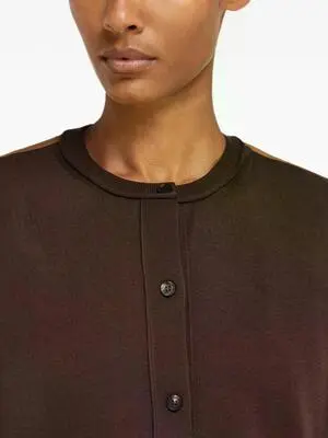 FERRAGAMO Cardigan With Silk Panel Detail