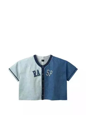 GV GALLERY Two-tone Jersey-style Shirt - Blue