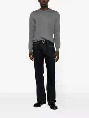 FILERIA Crew Neck Long Sleeve Knit - Grey