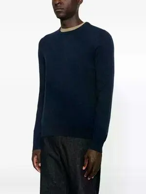 FILERIA Crew-neck Long-sleeve Sweater - Blue