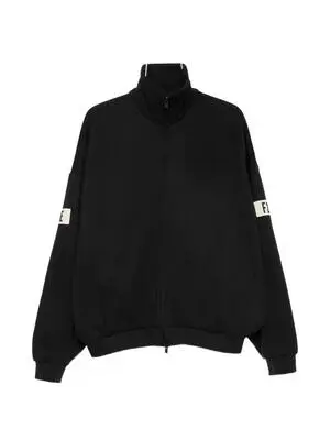 Fear Of God Logo-patch Zip-up Jacket - Black