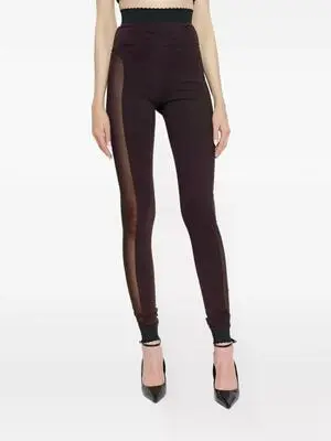 Attico Sheer-panelled Leggings