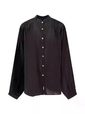 MES DEMOISELLES Celeste Gathered-detail Shirt - Black