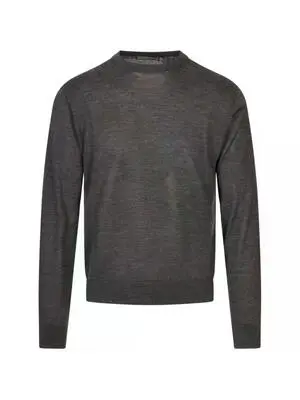 Canali Crew-neck Long-sleeve Sweater - Grey
