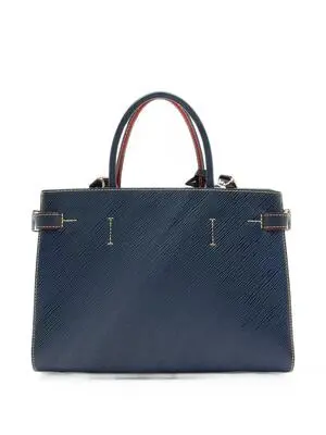 LOUIS VUITTON Epi Leather Twist Tote Bag - Blue