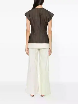 GANNI Pinstripe Vest