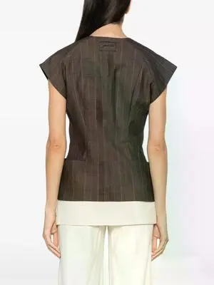 GANNI Pinstripe Vest