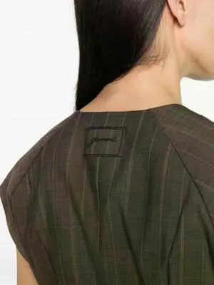 GANNI Pinstripe Vest
