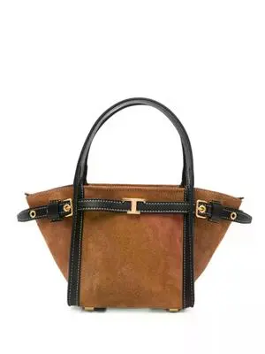TOD'S Suede Tote Bag - Brown