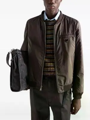 Prada Reversible Nappa Leather Bomber Jacket