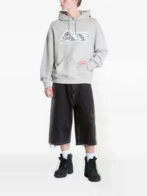 BILLIONAIRE BOYS CLUB - ICE CREAM Running Dog Cotton Hoodie - Grey