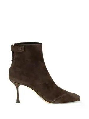 FRANCESCO RUSSO Suede Ankle Boots - Brown